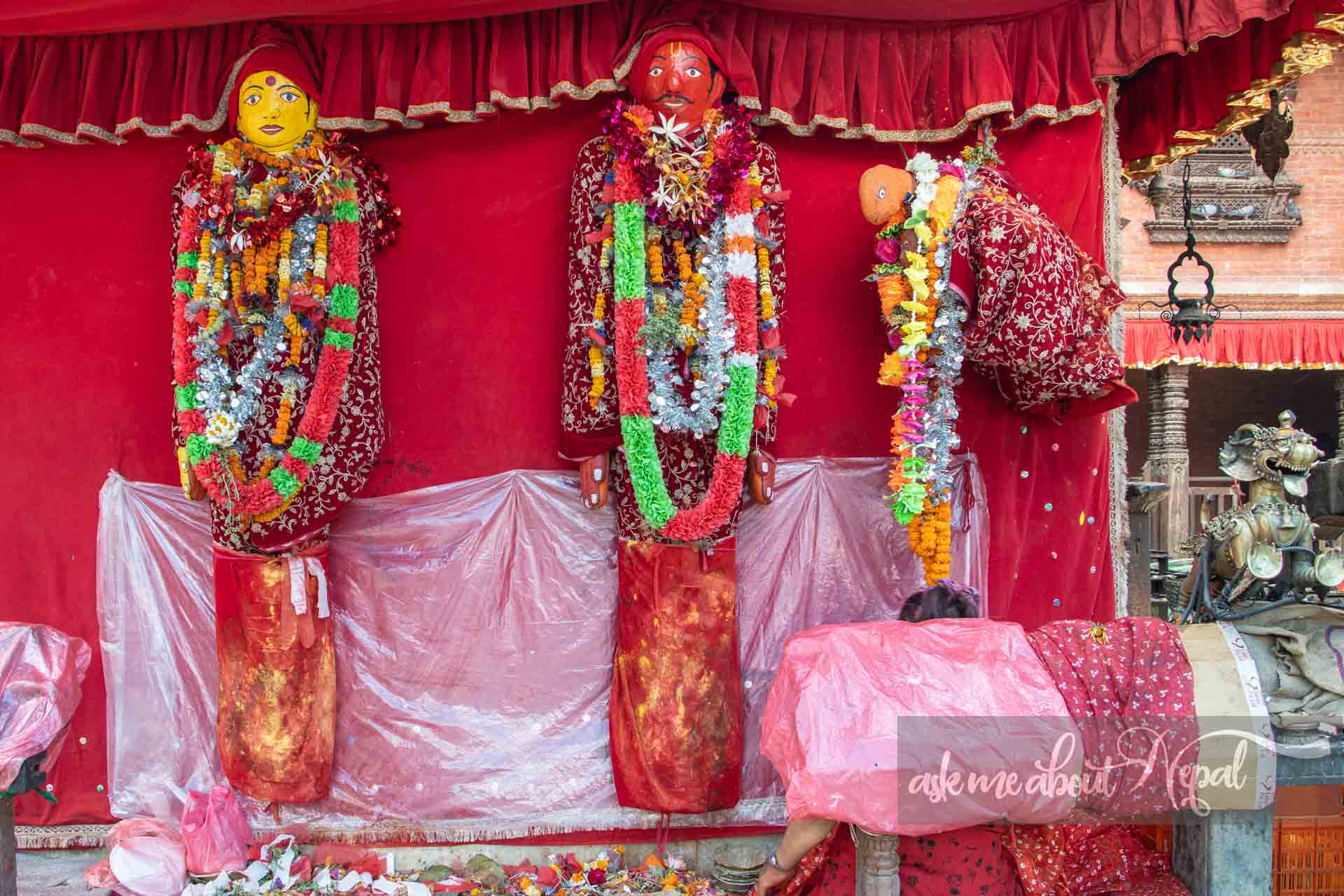 Bhat, Bhateni and their son Bal Gopal